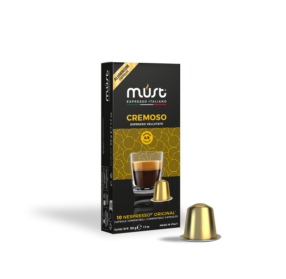 CREMOSO NESPRESSO COMPATIBLE CAPSULES – Coffeetopia egypt your ...